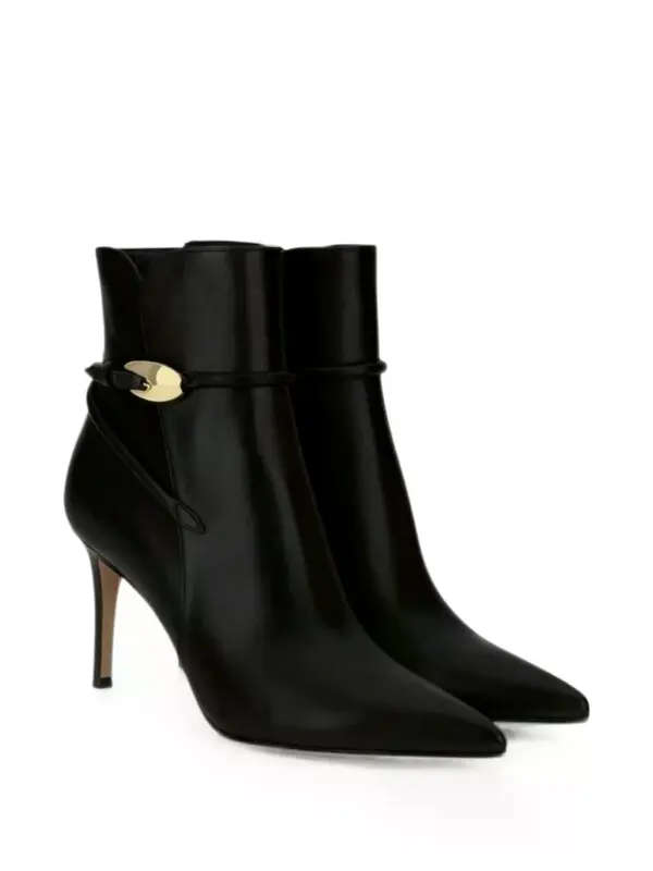 GIANVITO ROSSI Jungle Mamba Ankle Boots - Black