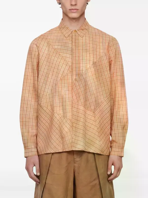 You Must Create Substance Check-print Shirt
