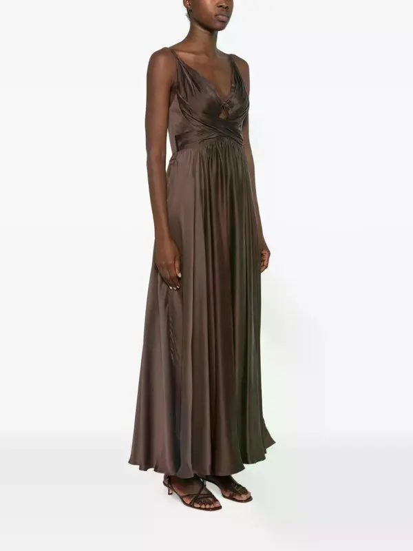 Zimmermann Ruched Cut-out Maxi Dress