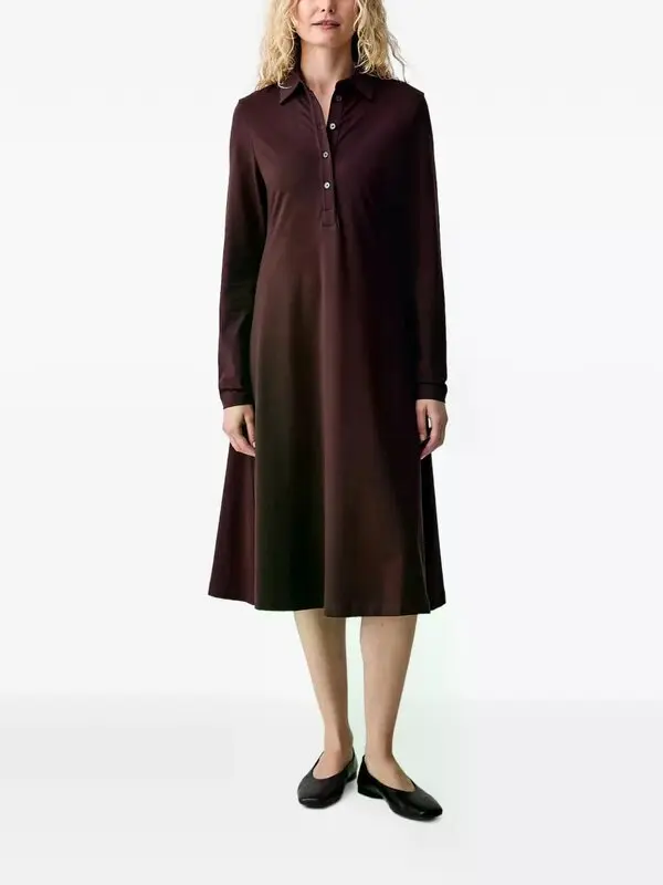 Marc O'polo Long-sleeved Midi Dress - Brown
