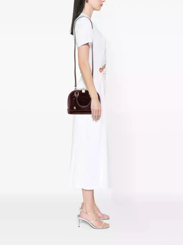 LOUIS VUITTON 2010 Monogram Vernis Alma Bb Satchel - Red