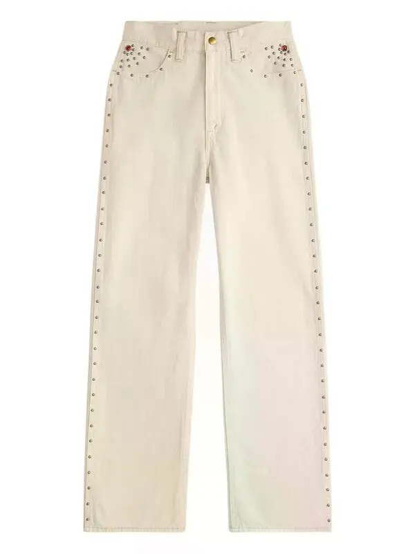 Ralph Lauren Studded Straight-leg Jeans