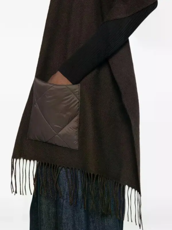 Maje Fringed Hooded Poncho