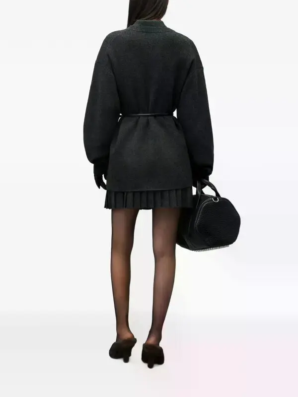Alexander Wang Oversized Cardigan With Belt - Grey