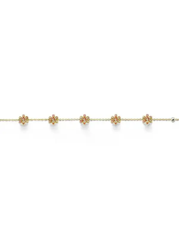 SYDNEY EVAN Flower-motif Sapphire And Diamond Bracelet