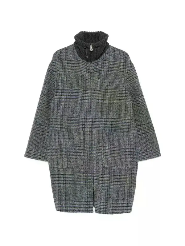 MANZONI 24 Checked Drawstring Coat