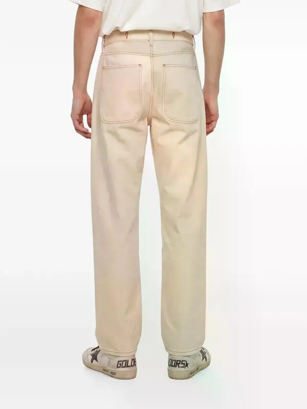 You Must Create Bez Contrast-stitch Straight-leg Jeans