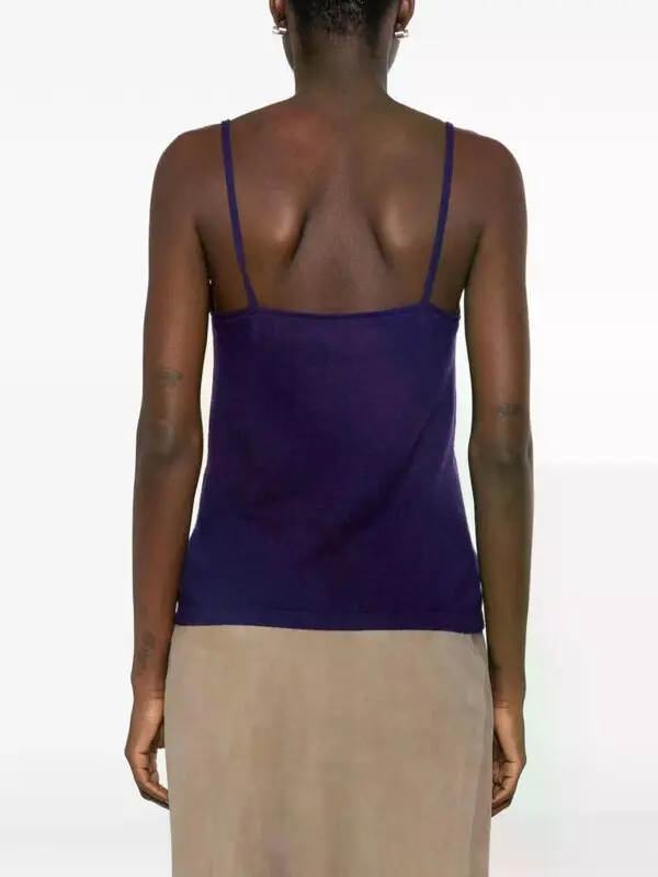 Eric Bompard Strappy V-neck Tank Top