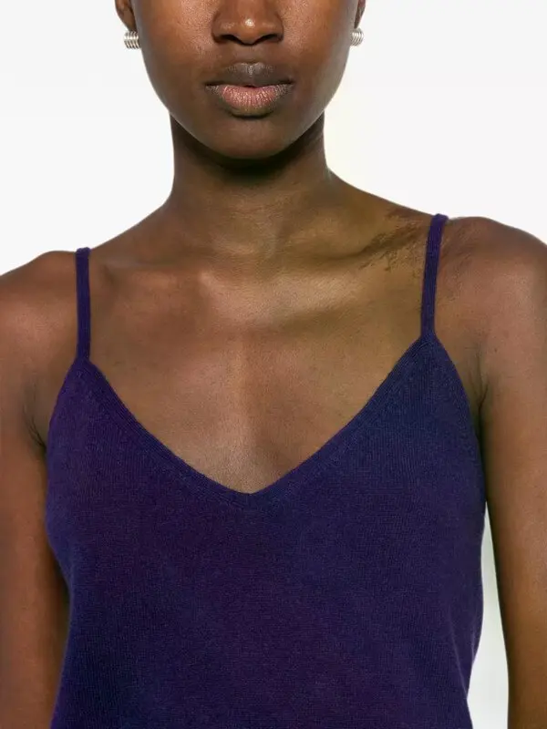 Eric Bompard Strappy V-neck Tank Top