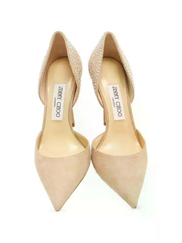 JIMMY CHOO Amya D'orsay Pumps With Crystal Embellishments