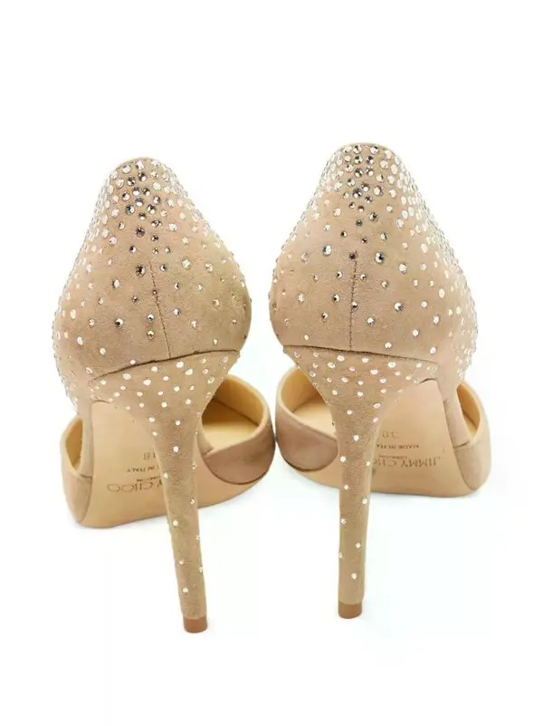 JIMMY CHOO Amya D'orsay Pumps With Crystal Embellishments