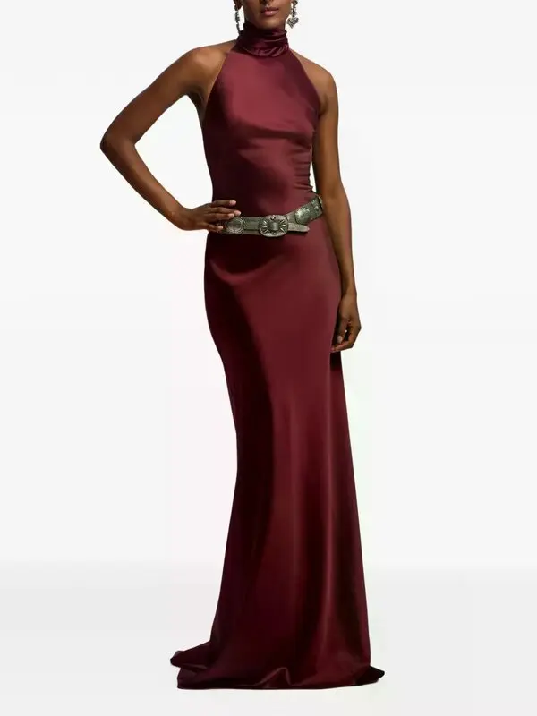 Ralph Lauren Chilton Halterneck Maxi Dress