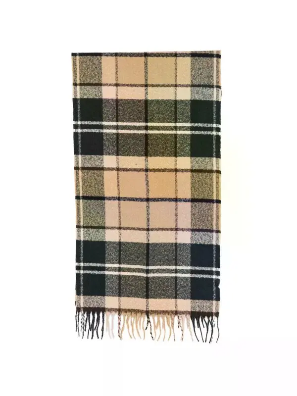 Barbour Deanna Tartan Fringed Scarf - Neutrals
