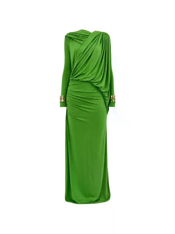 Elisabetta Franchi Hooded Maxi Dress - Green