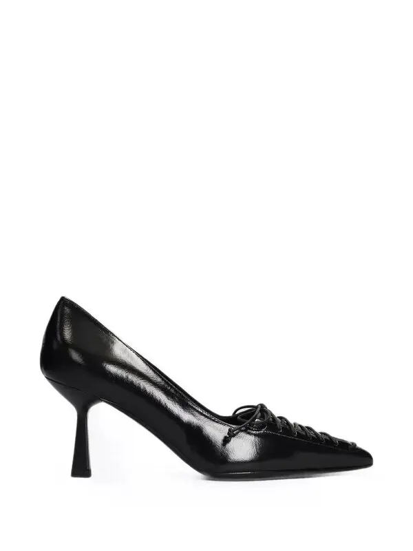 CHANTAL Lace-up Pointed-toe Pumps - Black