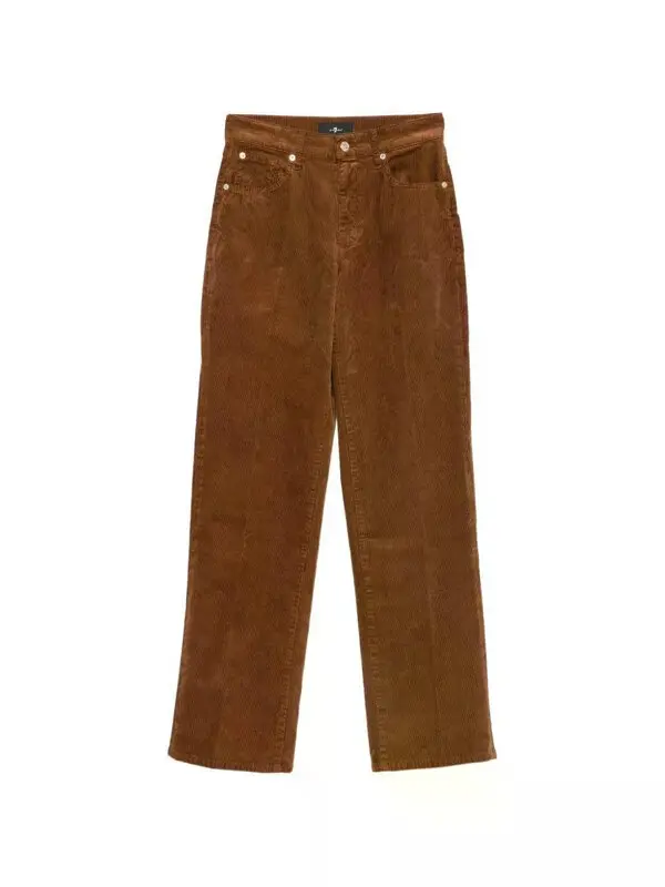 7 For All Mankind Corduroy Straight-leg Trousers