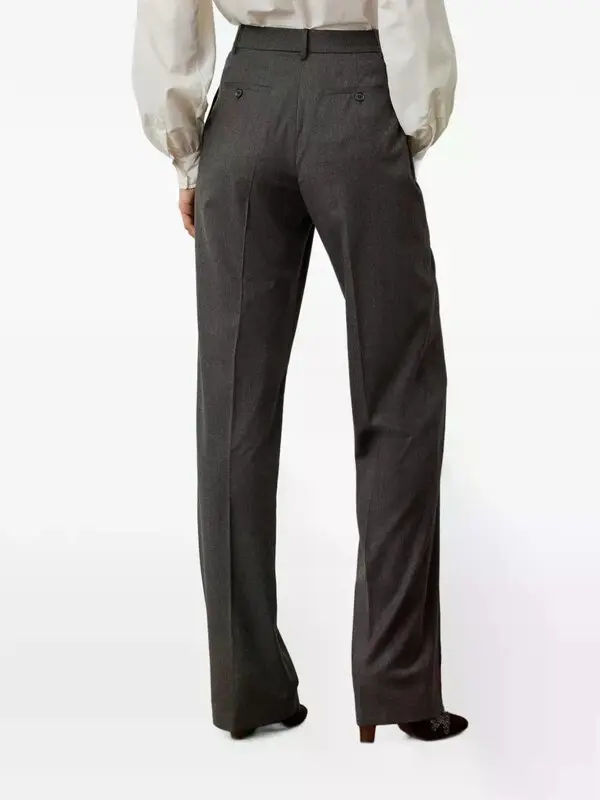 Ralph Lauren Brie Pleated Straight-leg Trousers