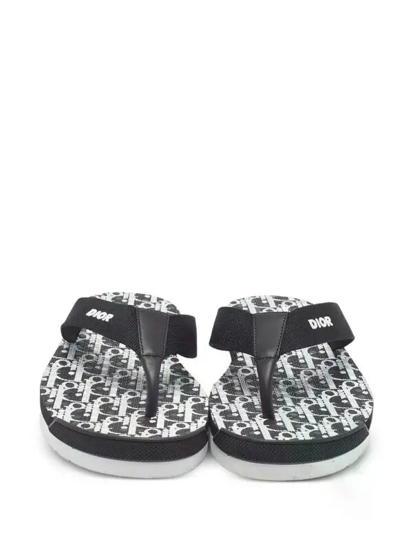 Dior Oblique Canvas Thong Sandals