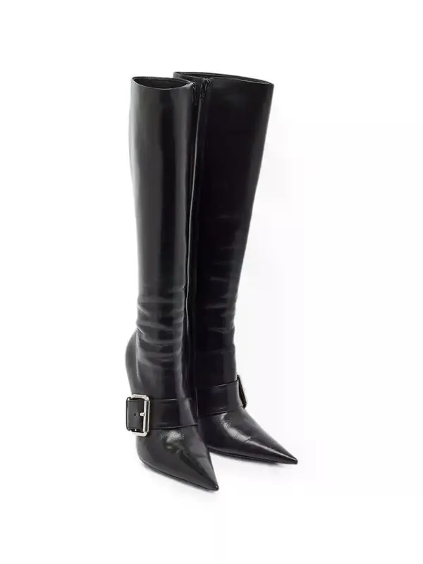 Balenciaga Knife Belted Knee-high Boots