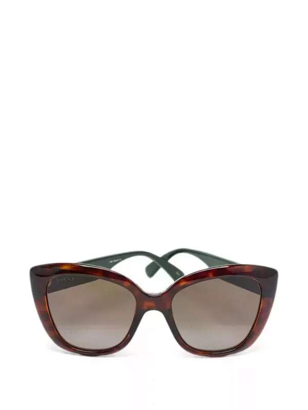 Gucci Tortoise-effect Butterfly Sunglasses