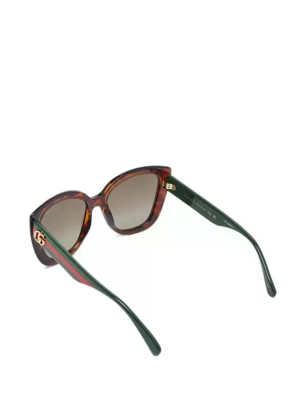 Gucci Tortoise-effect Butterfly Sunglasses