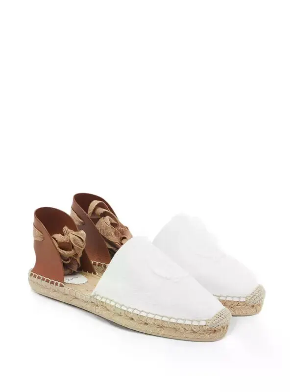 CHRISTIAN LOUBOUTIN Canvas Nanou Ankle-tie Espadrilles