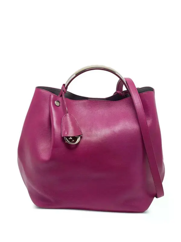 Dior 2014 Diorific Leather Tote Bag - Purple