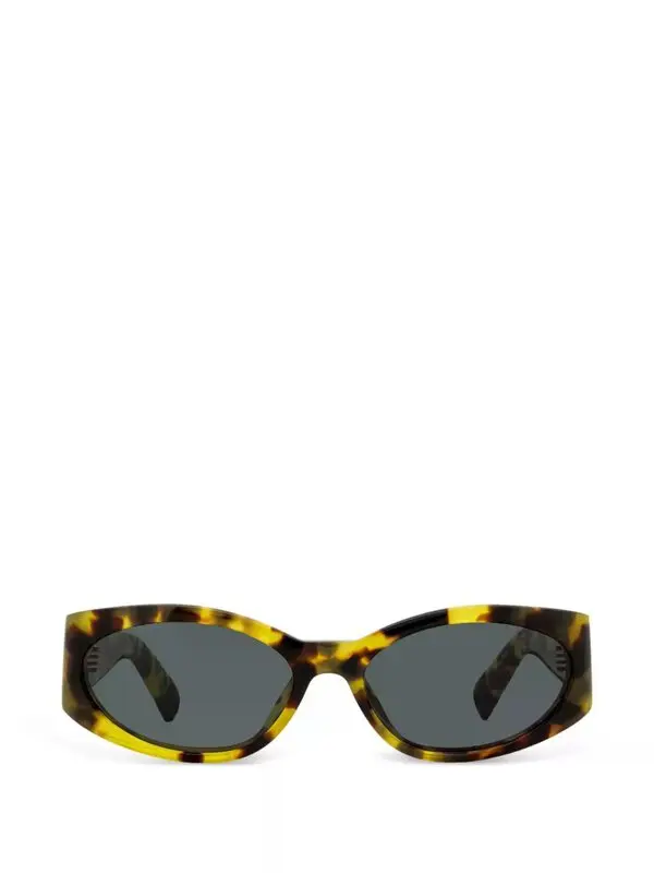 Jacquemus Oval Sunglasses - Brown