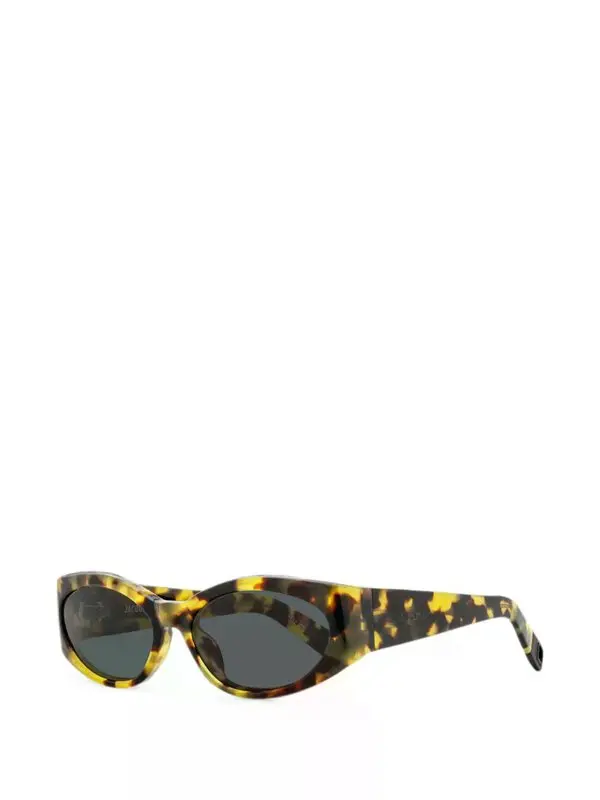Jacquemus Oval Sunglasses - Brown