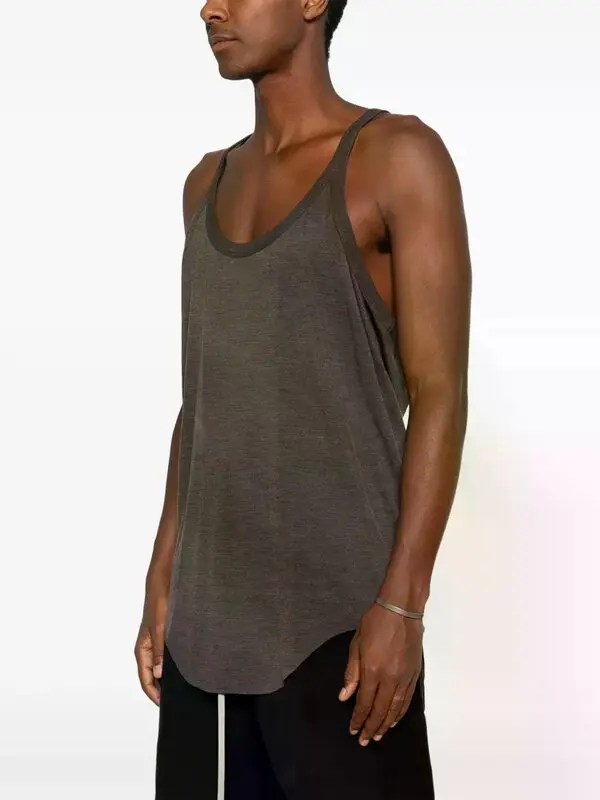 Rick Owens Scoop-neck Racerback Tank Top - Brown