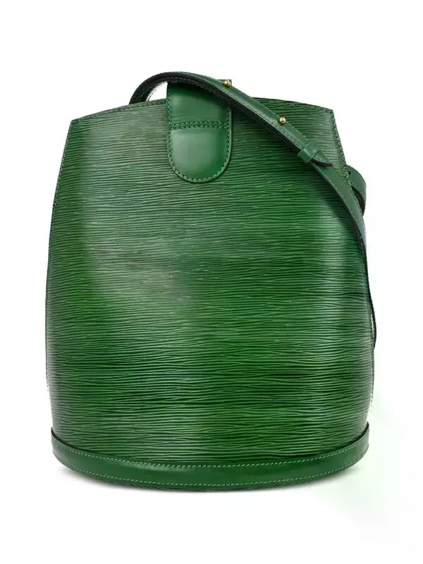 LOUIS VUITTON Textured Leather Shoulder Bag - Green