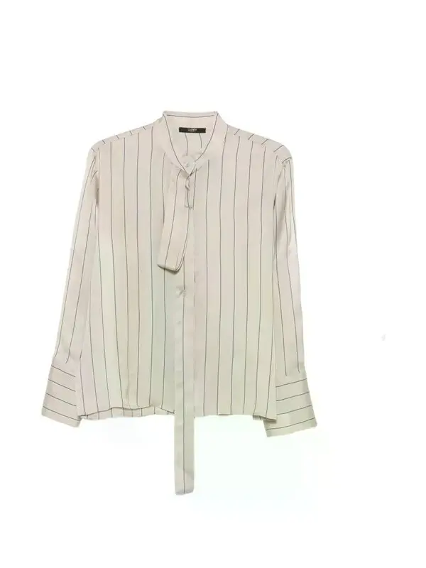 Seventy Pinstripe-pattern Pussy-bow Blouse