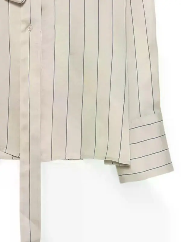 Seventy Pinstripe-pattern Pussy-bow Blouse