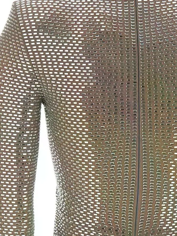 SELF-PORTRAIT Rhinestone Embellished Wrap Top - Silver