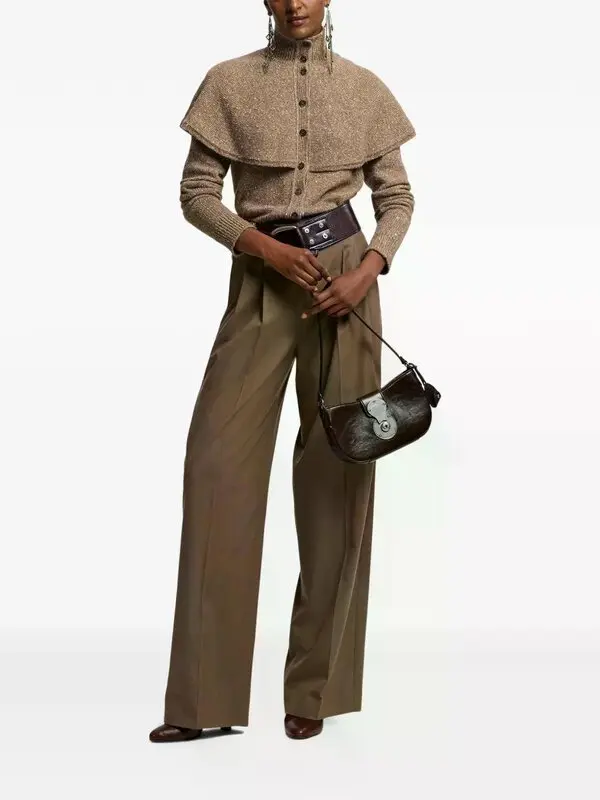 Ralph Lauren Clarice Pleated Wool Trousers