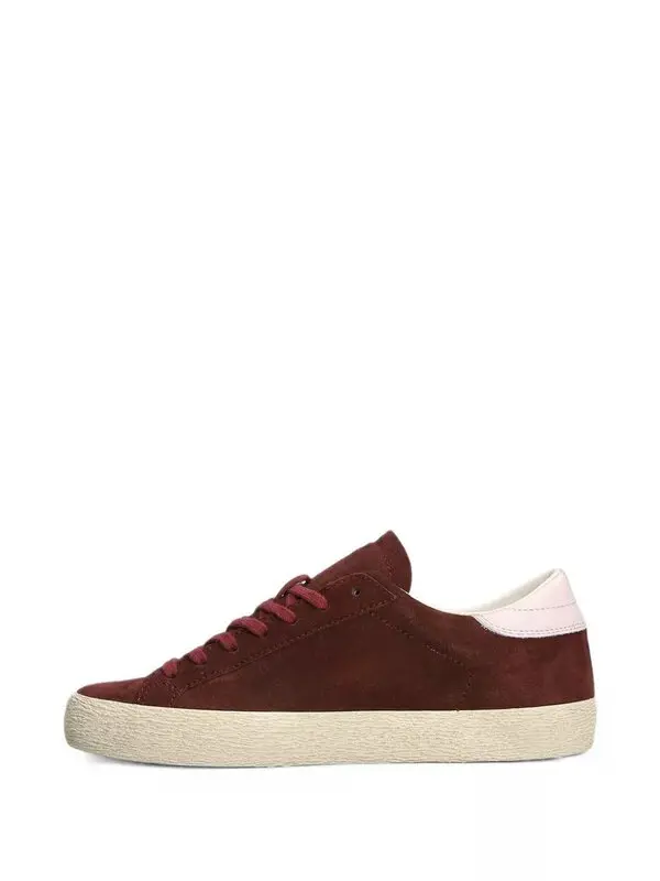D.a.t.e. Hill Low Block Suede Panel Sneakers - Red