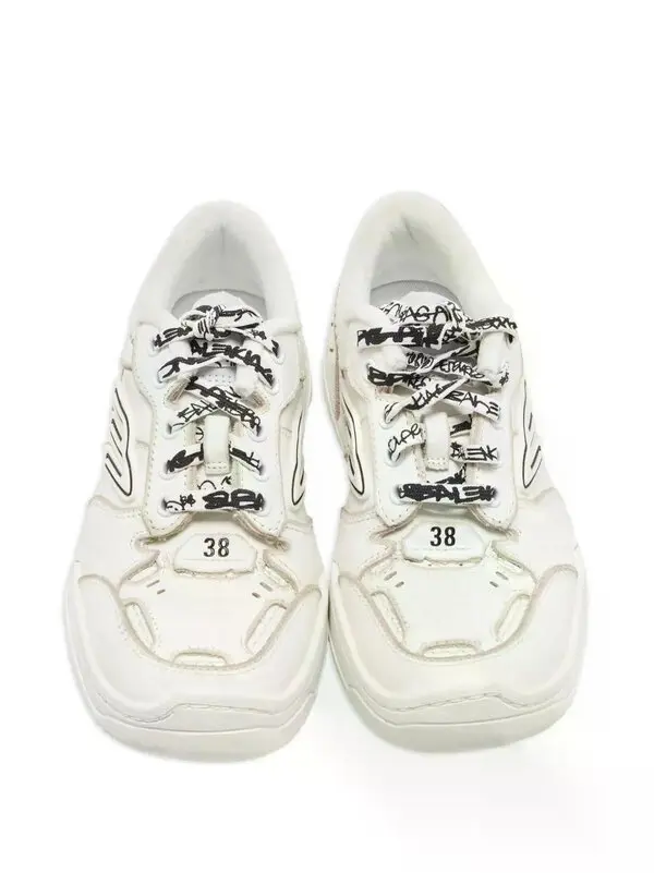 Balenciaga Hamptons Low-top Sneakers - White