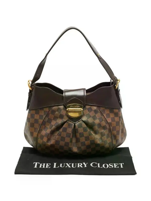 LOUIS VUITTON Sistina Shoulder Bag In Damier Ebene Canvas
