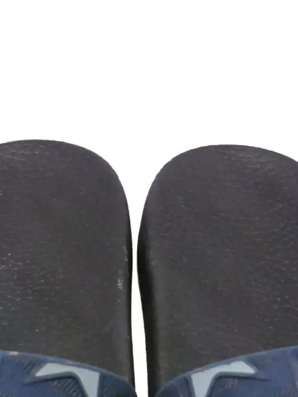 Valentino Garavani Denim Stars Slide Sandals - Blue