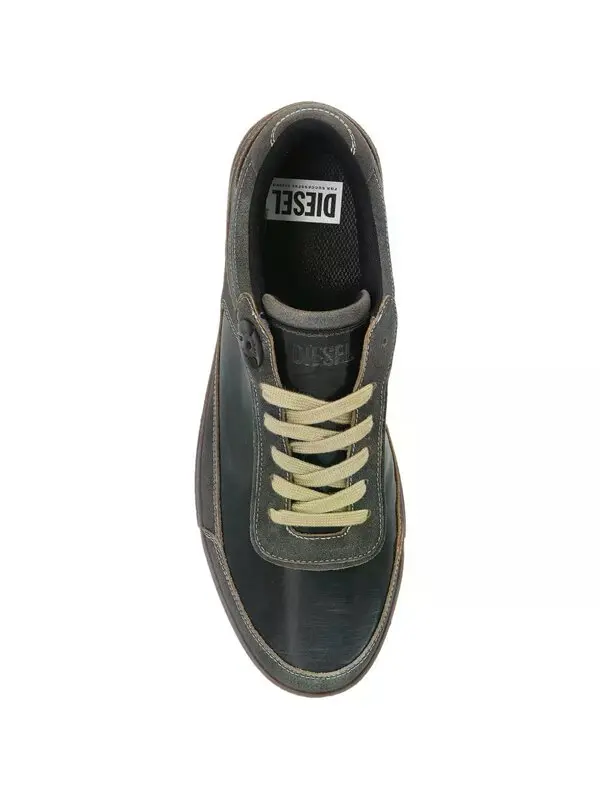 DIESEL® S-d-coffee Panelled Leather Sneakers