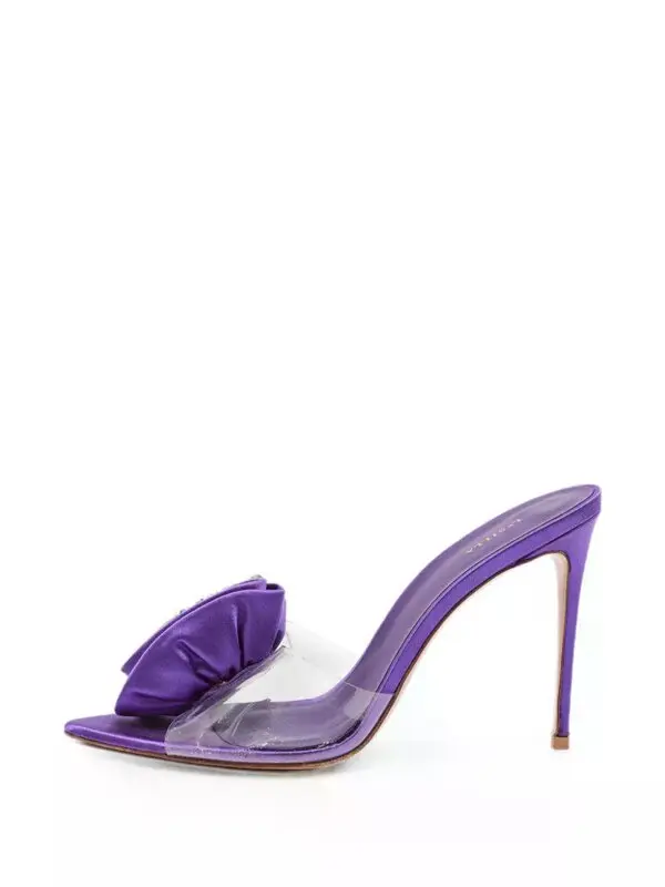 LE SILLA Kamala Ruffled Stiletto Sandals - Purple