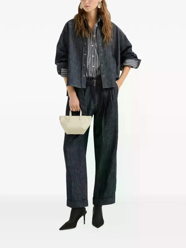 Brunello Cucinelli Striped Cotton Poplin Shirt