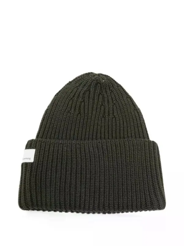 NINE:INTHE:MORNING Ribbed Knit Beanie - Green
