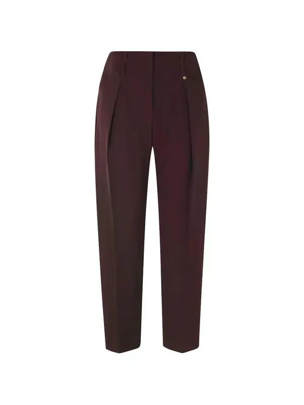 NISSA High-rise Pleated Tailored Trousers