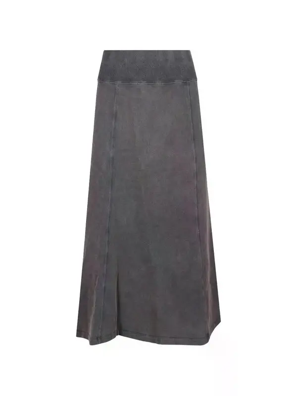 MARANT ETOILE Faded-effect Panelled Midi Skirt - Grey