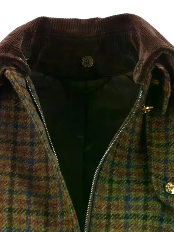 BLAZÉ MILANO Amandira Chausie Check Jacket - Green