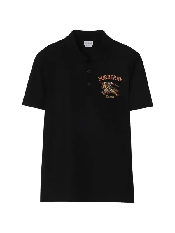 Burberry Knight Check Cotton Polo Shirt