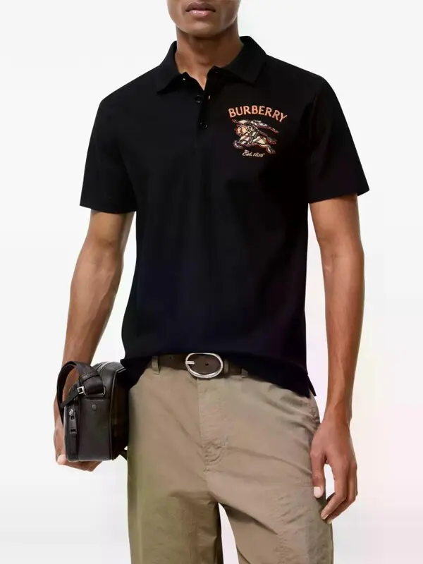 Burberry Knight Check Cotton Polo Shirt