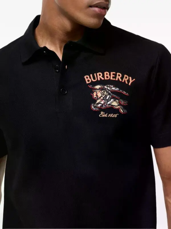 Burberry Knight Check Cotton Polo Shirt