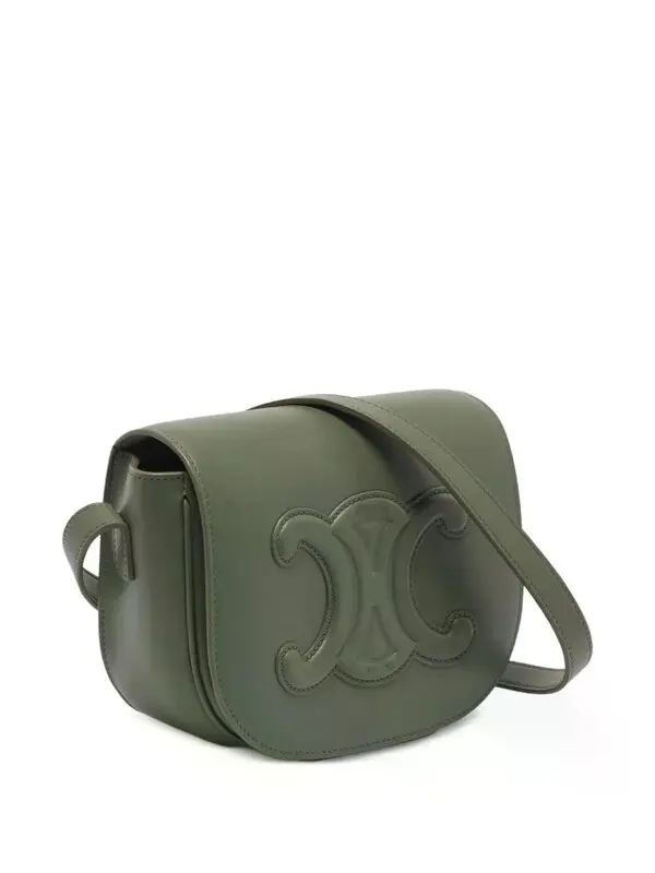 Celine Triomphe Folco Crossbody Bag - Green